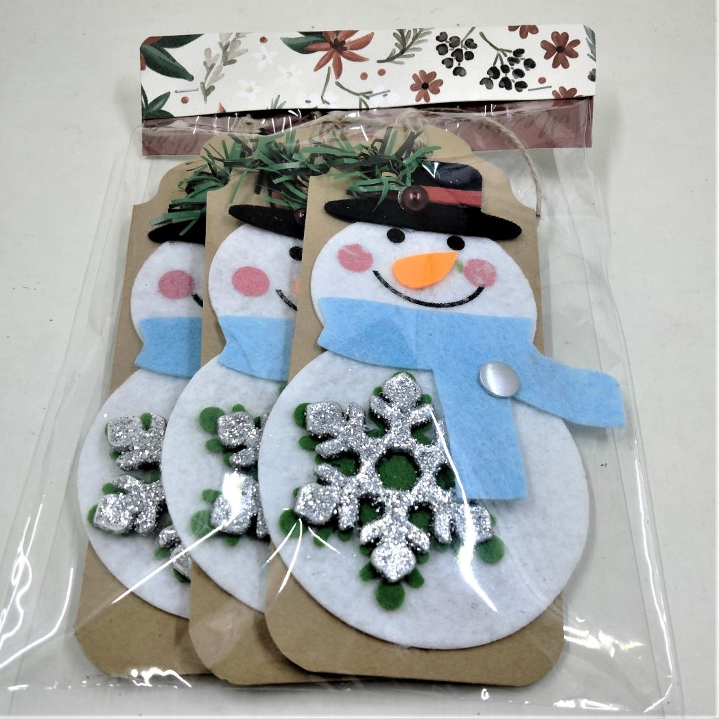 Snowman Gift Tags / Gift Card Holders / Set of 3 – Justscrapin Crafty ...