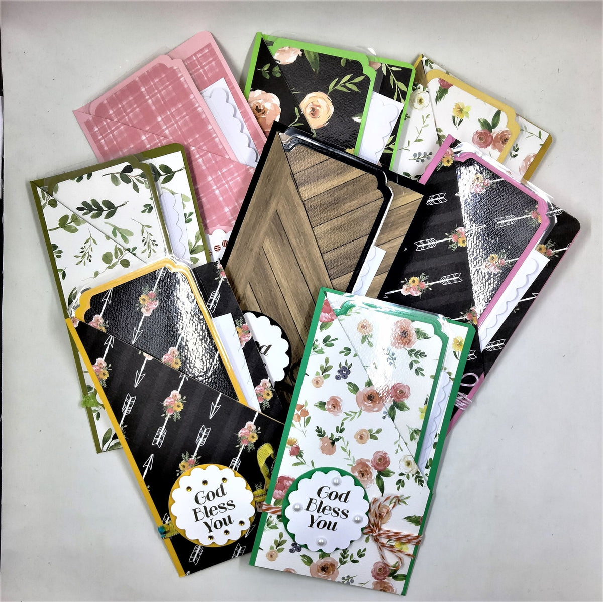 Inspirational Laminated Bookmark Pocket Greeting Card/Note Card Set ...