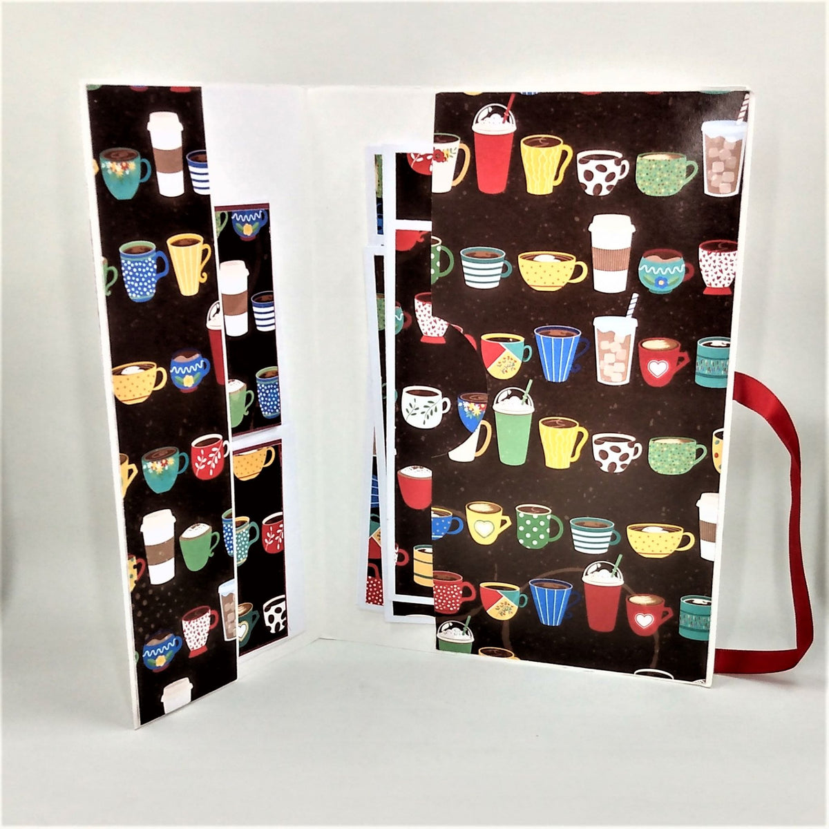 Handmade Note Cards Set / Matching Portfolio / All I Need Is Coffee ...